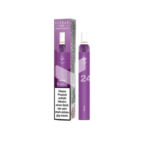 ELFBAR T600 Grape 20mg - Vapebox24 - Großhandel für E-Zigaretten und