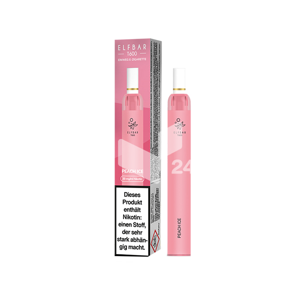 ELFBAR T600 Peach Ice 20mg - Vapebox24 - Großhandel für E-Zigaretten