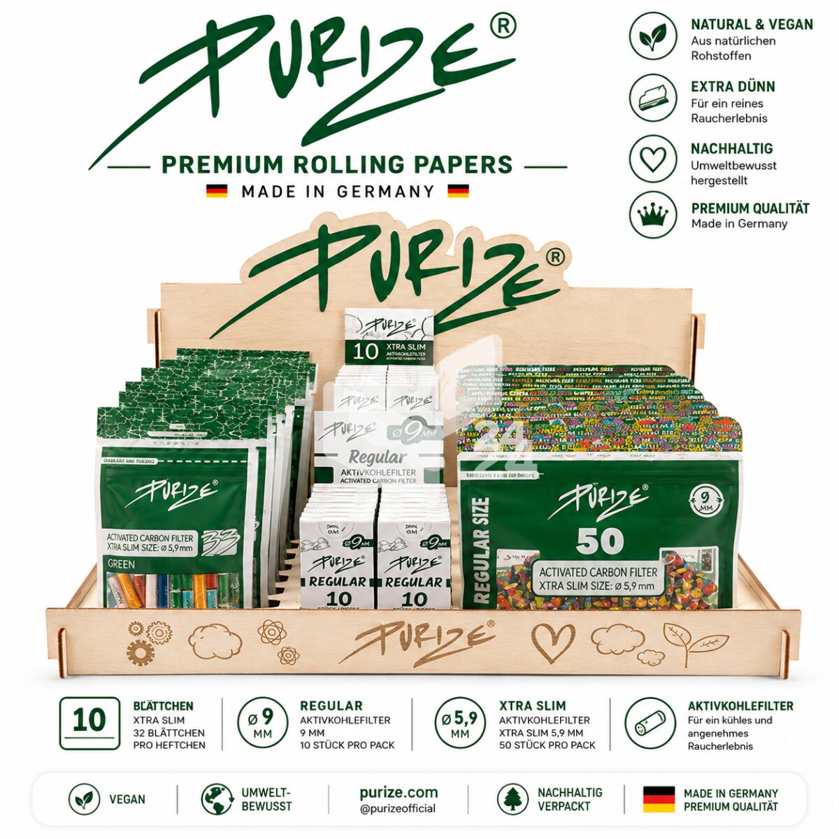PURIZE POS-Aufsteller – Bestseller Display für Kasse & POS | Vapebox2