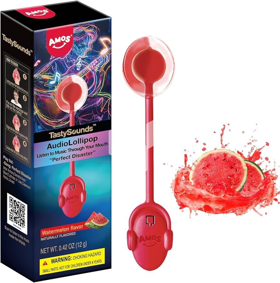 Amos TastySounds Lollipop – Der Lollipop mit Musik | Trend Süßware